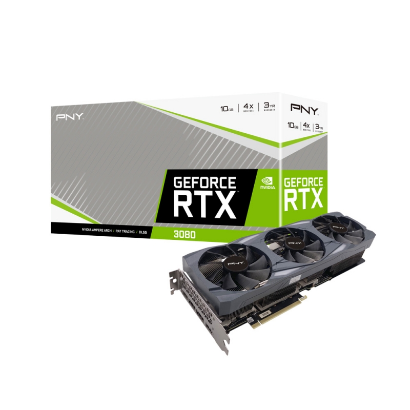 PNY nVidia GeForce RTX 3080 10GB XLR8 Gaming UPRISING Edition Triple ...