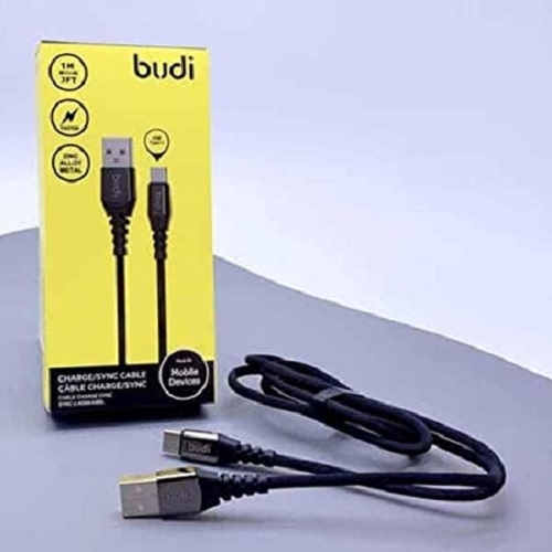 Budi Type C to USB Charge/Sync Braided Cable, 1 Meter Length ...