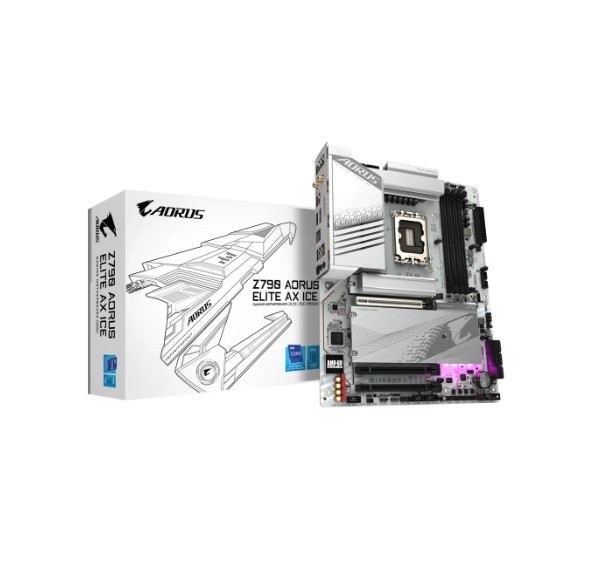 Gigabyte Z790 AORUS ELITE AX ICE Intel LGA 1700 ATX Motherboard, 4x ...