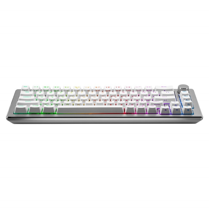 COOLER MASTER MASTERKEYS CK721 WHITE EDITION, RGB MECHANICAL KEYBOARD ...