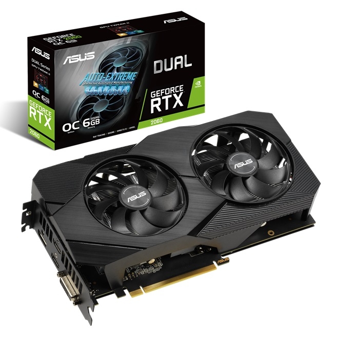 Asus DUAL-RTX2060-O6G-EVO nVidia Geforce RTX 2060 OC Clock: 1785 MHz ...