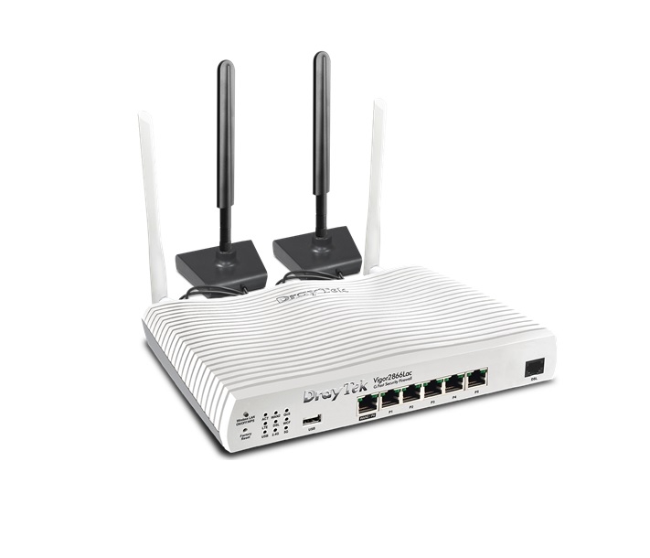 DrayTek Vigor 2866Lac Multi WAN Router with a Cat 6 4G LTE SIM slot ...