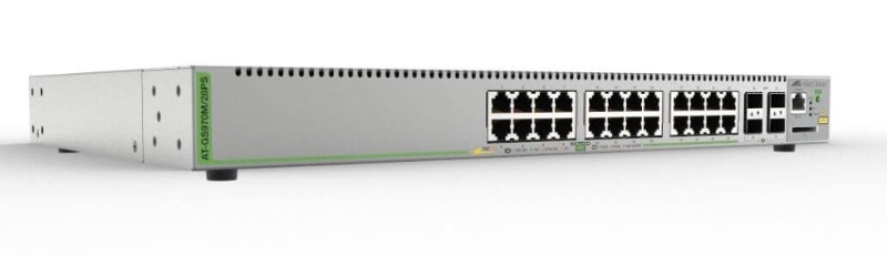 Allied Telesis Gigabit Layer 3 Lite Managed Switch, 24x 10/100/1000T PoE+, 4x 100/1000X SFP, AU ...