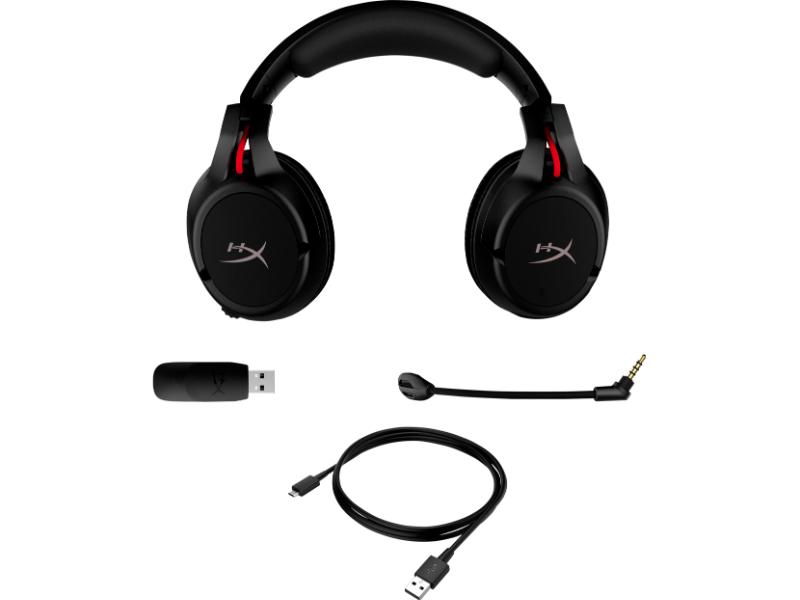 HP HyperX Cloud Flight - Wireless Gaming Headset (Black-Red)(HX-HSCF-BK ...