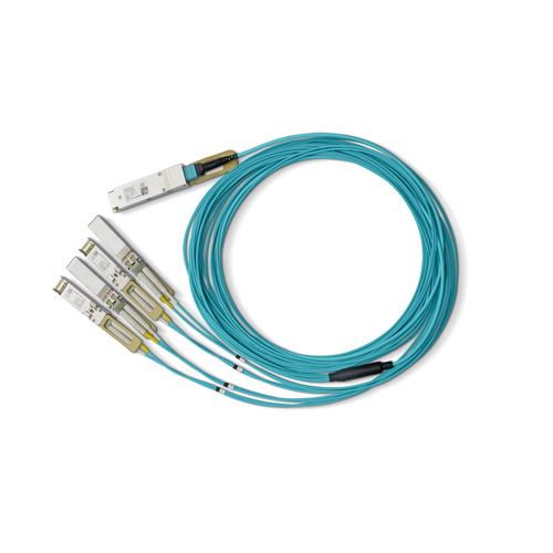 MELLANOX ACTIVE FIBER HYBRID CABLE AOC, ETHERNET 100GBE TO 4X25GBE ...