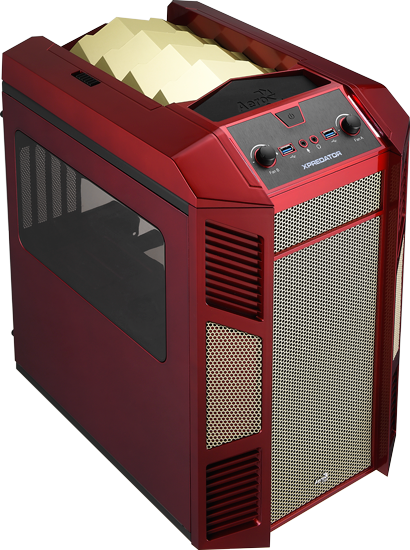 Aerocool Xpredator Cube-RG Case, mATX/ Mini ITX, 20+14cm Fan Ctrl ...