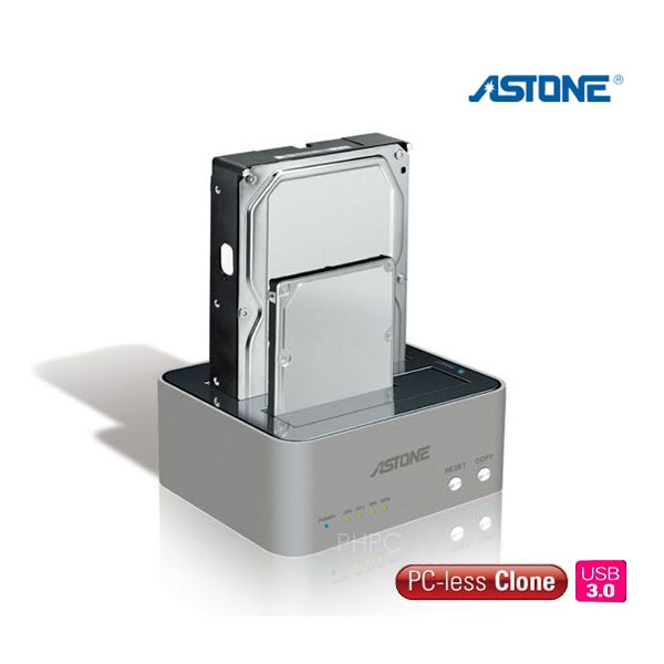 Astone DOC-232 Dual Hard Drive Clone Dock Duplicator 2.5"/ 3.5" SATA to ...