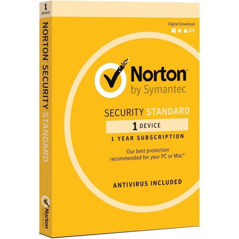 Symantec Norton Security Standard With Antivirus Oem 1 Device 1 Year Av ...