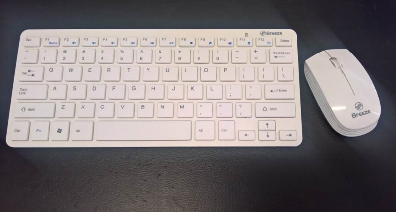 Breeze Slim White Wireless keyboard & Mouse Combo for Leader Breeze ...