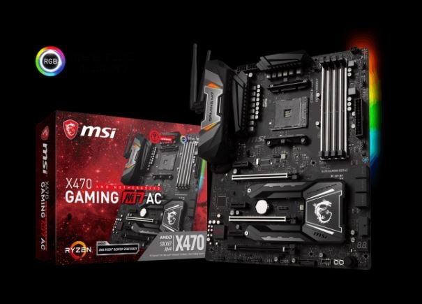 Msi X470 Gaming M7 Ac Atx Motherboard - Am4 Ryzen 4xddr4 5xpci-e M.2 ...