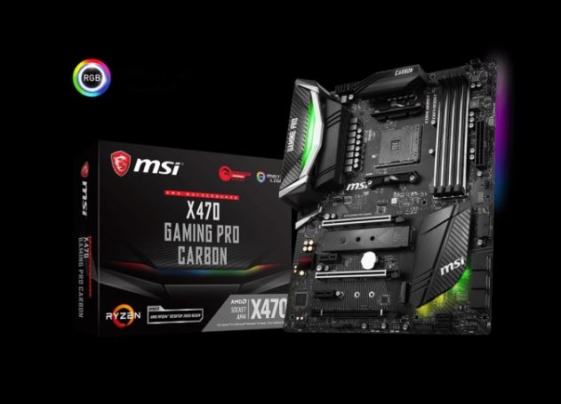 Msi X470 Gaming Pro Carbon Atx Motherboard - Am4 Ryzen 4xddr4 5xpci-e ...