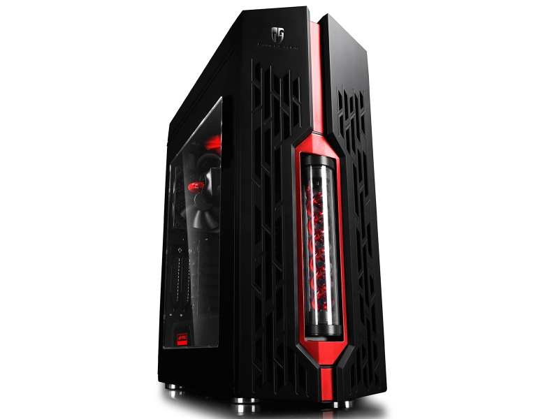 Deepcool Genome Rog Atx Case With 360mm Lcs Black With Red Helix Asus ...