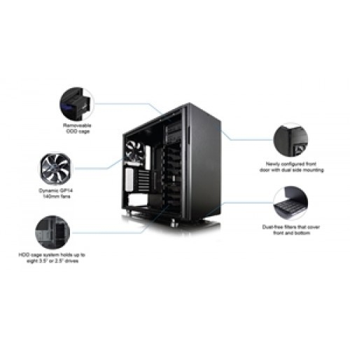 Fractal Design Define R5 Blackout Edition-window Fd-ca-def-r5-bko-w