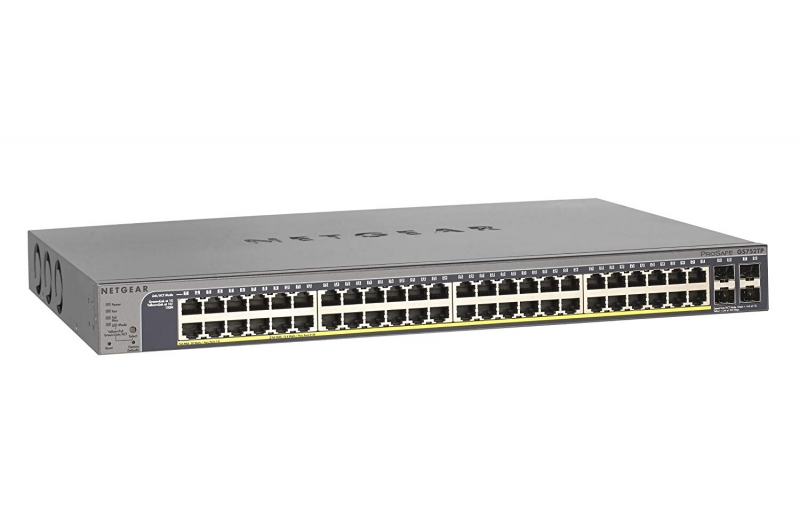 Netgear Gs752tpv2 48-port Gigabit Poe+ Ethernet Smart Managed Pro ...