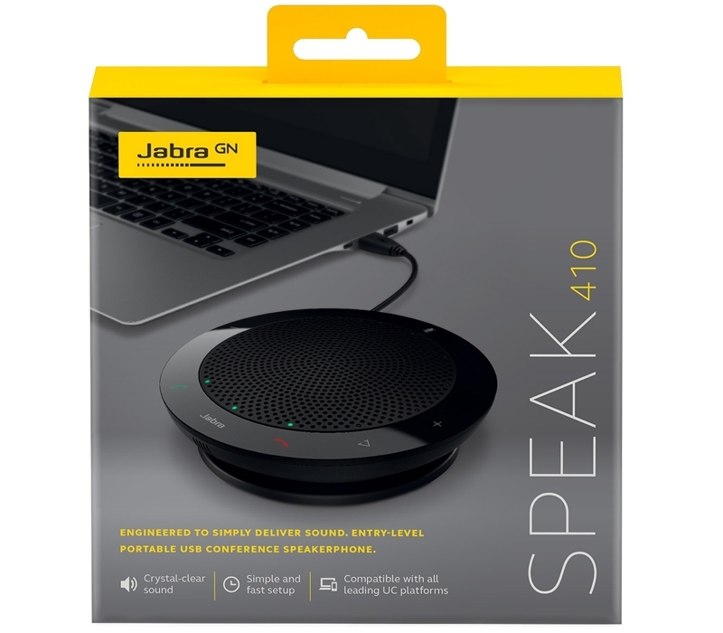 Jabra Speak 410 UC, USB Portable Conference Solution, 360-degree ...