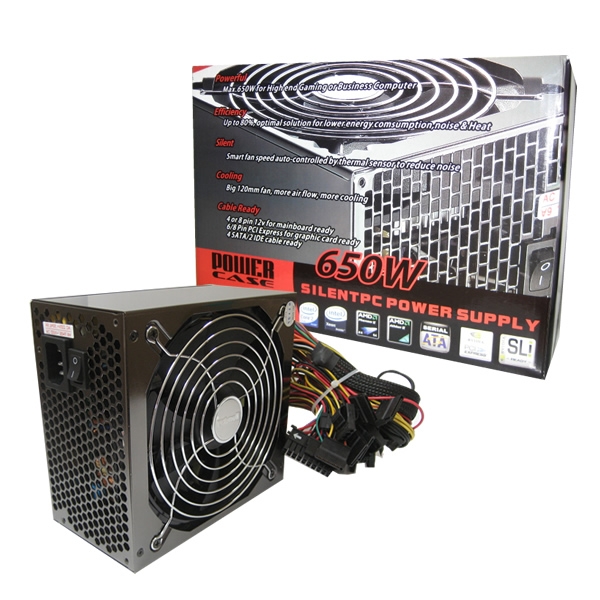 Powercase 650w Pfc 120mm Fan Power Supply Psupow650w12oem