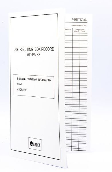 4cabling 50 Pair Record Book F-dbr/50
