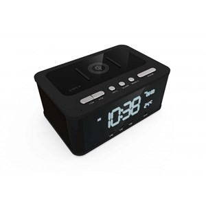 Laser Qi Wireless Charging Alarm Clock Bluetooth Speaker Spk-qc001