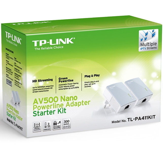 Tp-link Av500 Mini Powerline Ethernet Adapter Starter Kit With 100mbps ...