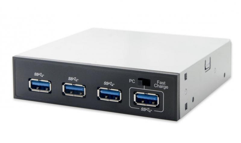 Astrotek Usb 3.0 4 Ports 5.25" Front Panel 80cm Cable Black Colour At ...