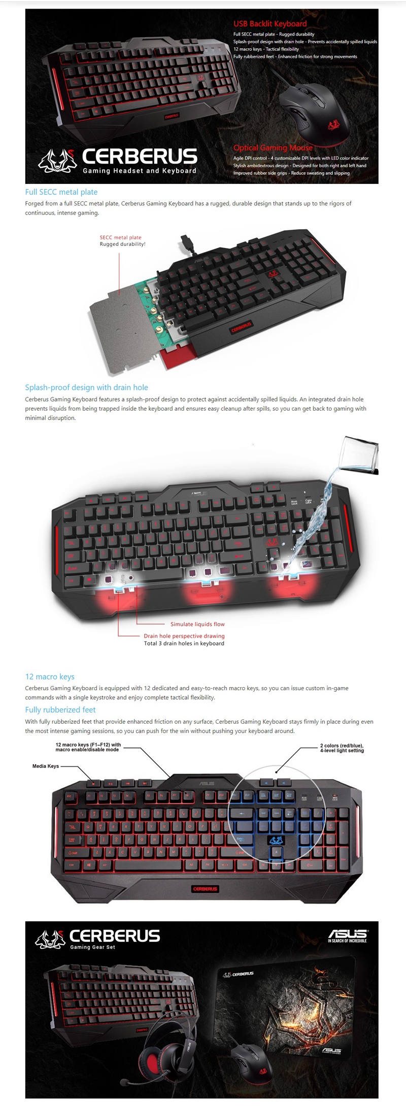 Asus Cerberus Keyboard